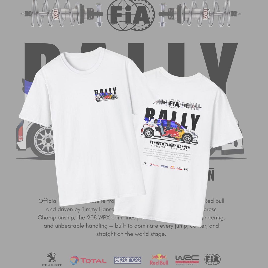 Peugeot FIA World Rallycross T-shirt | Motorsport Graphic Tee - Etsy