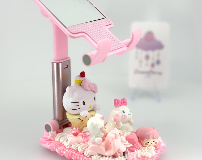 Decoden Phone Stand – Cute Pink Desk Phone Holder for Hands-free ...