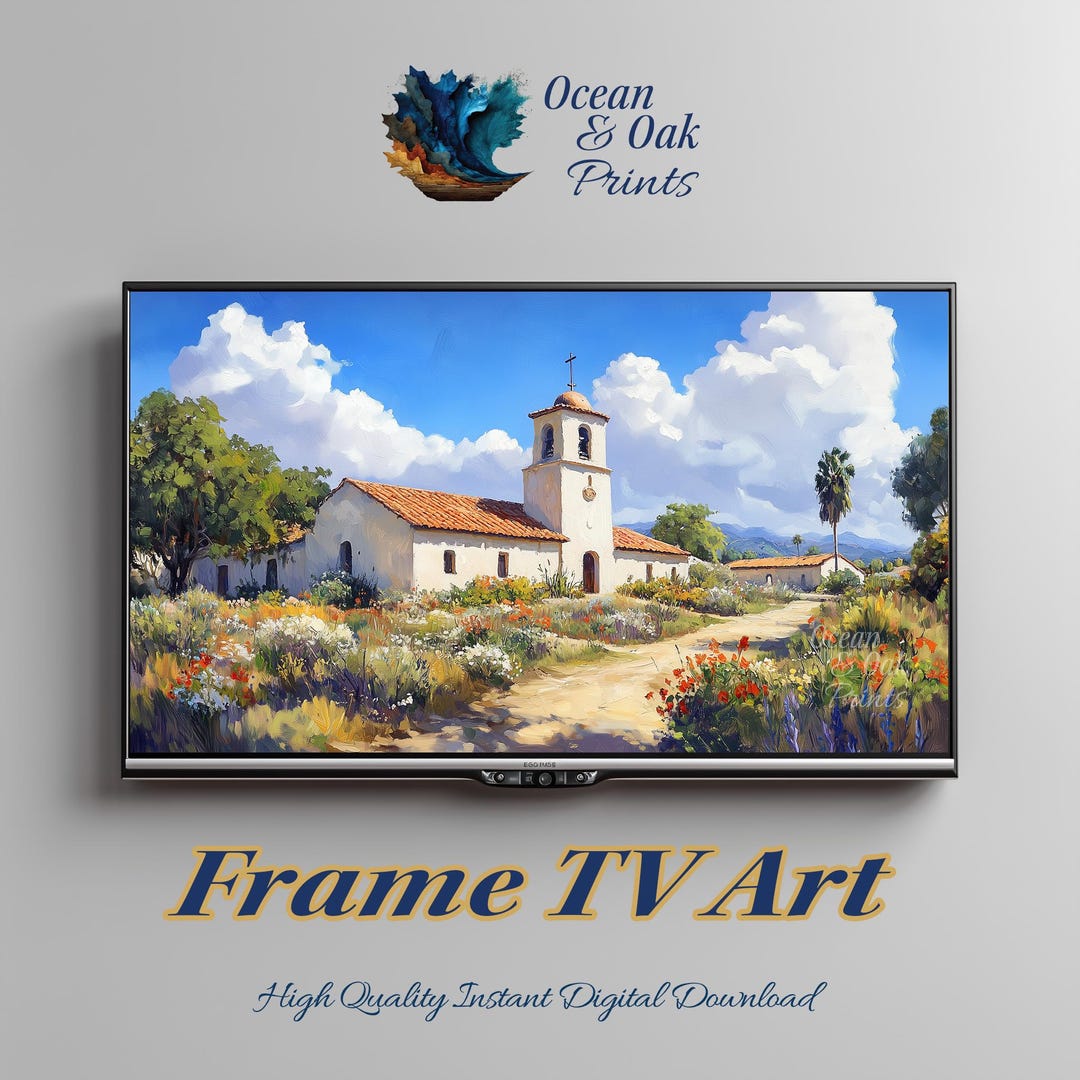 La Purisima Mission Frame TV Art: California Adobe Church (digital Download) - Etsy