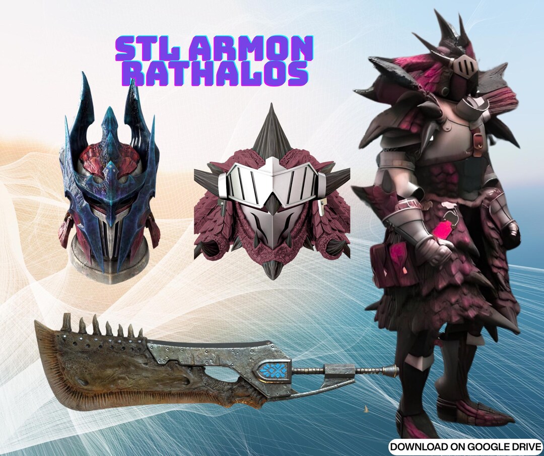 Rathalos Armor 3D Printing/ STL File Cosplay - Etsy UK