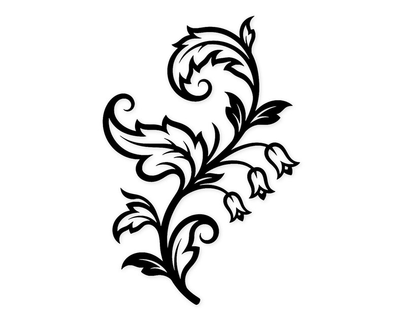 Ornamental Vine Svg Png: Clean Cut File for Cricut and Silhouette - Etsy