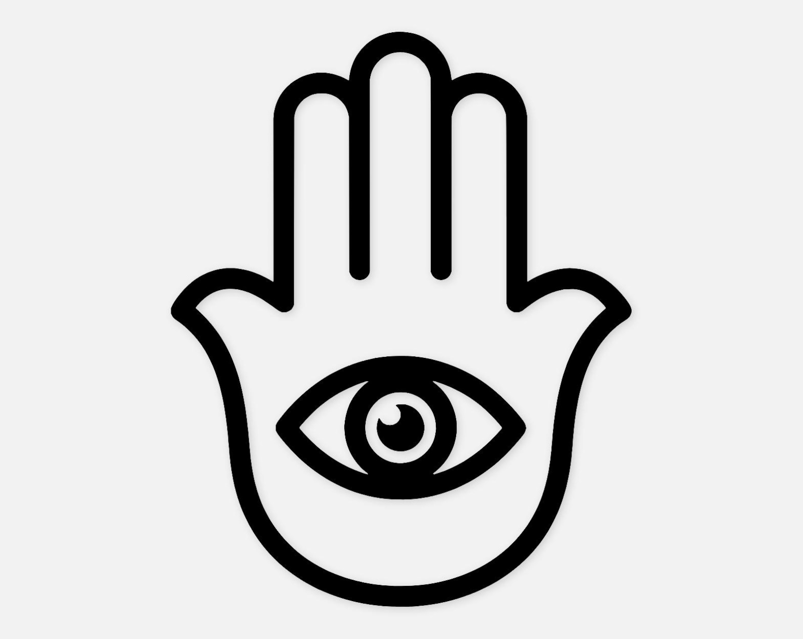 Hamsa Hand Icon Svg Png: Cut Ready Digital Design for Cricut Silhouette ...