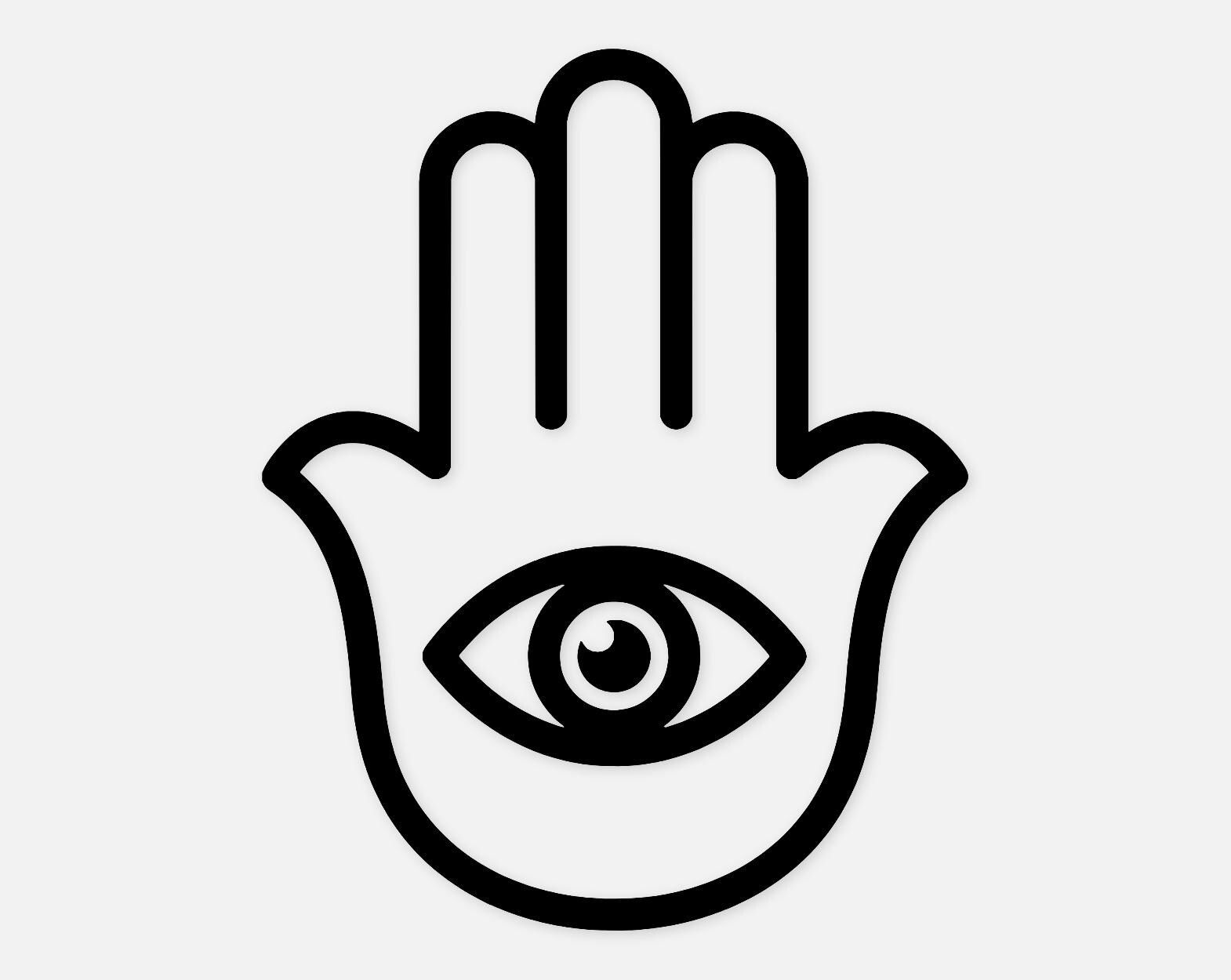 Hamsa Hand Icon Svg Png: Cut Ready Digital Design for Cricut Silhouette ...