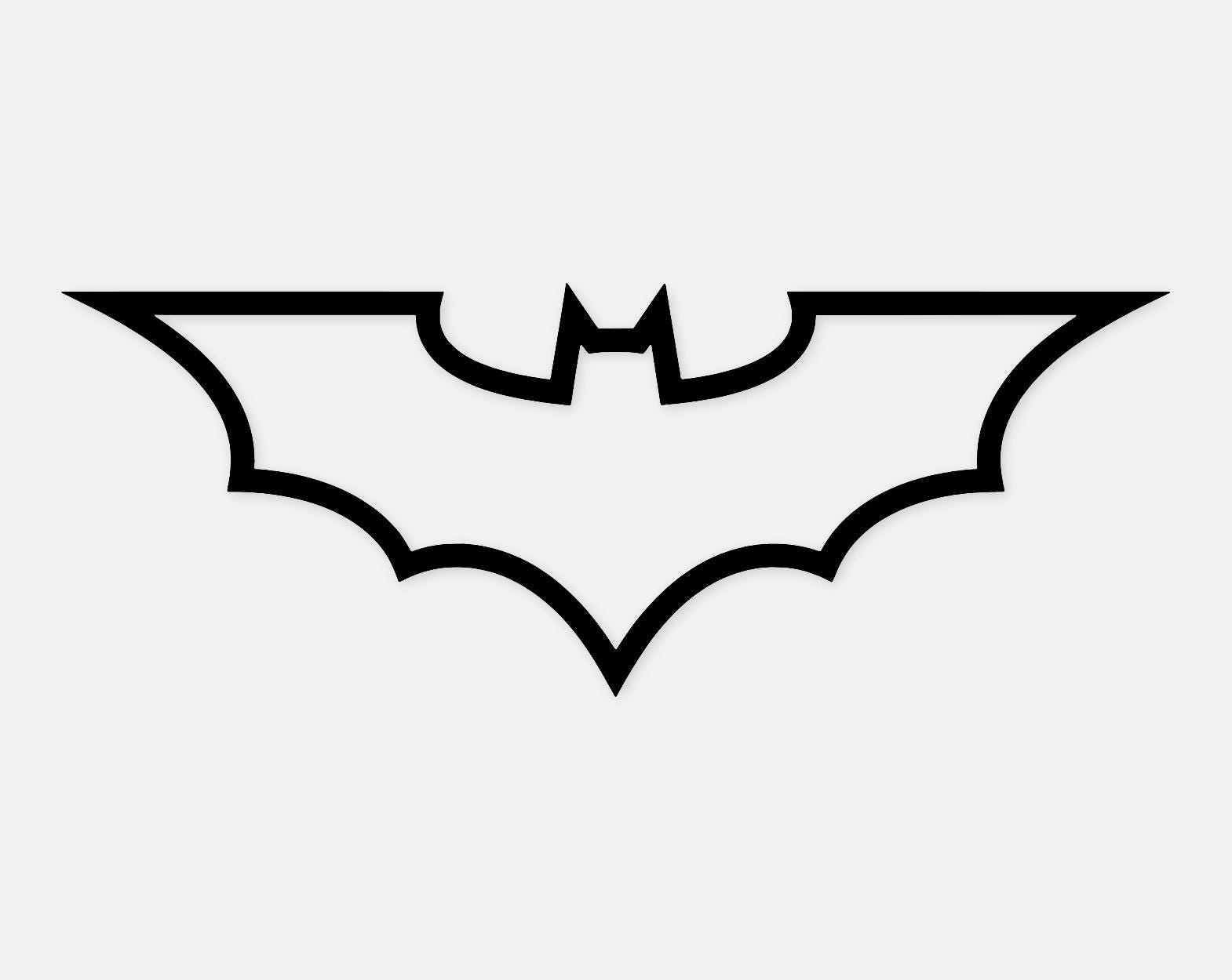 Bat Emblem Outline Svg Png: Cut Ready Digital Design for Cricut ...