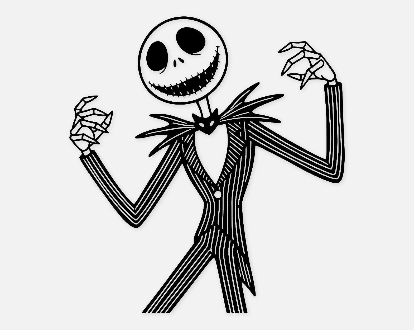 Jack Skellington Svg Png: Clean Design for Cutting Projects - Etsy