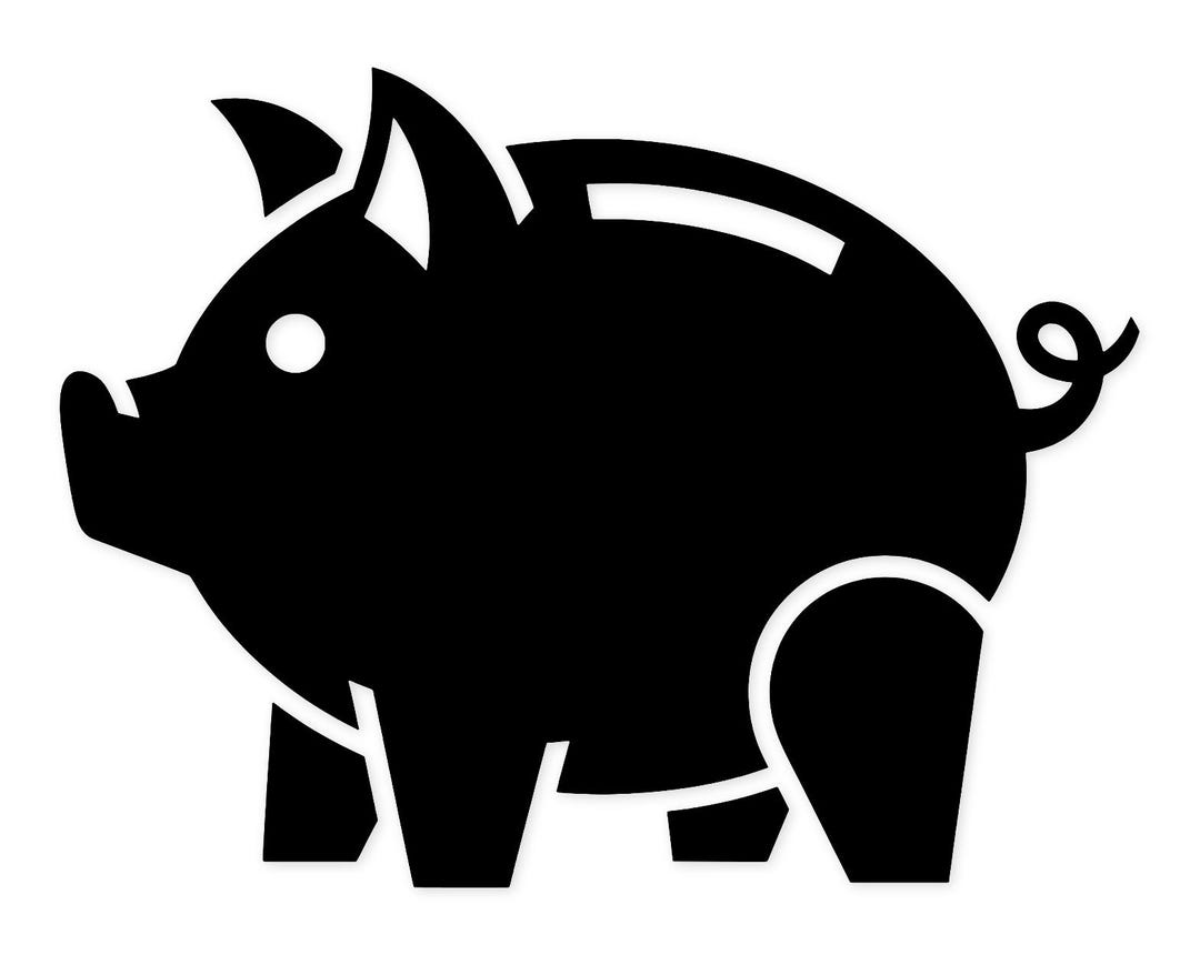 Piggy Bank Svg Png: Bold Hand-drawn Design for Savings Projects - Etsy