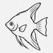 Angelfish Svg Png: Elegant Clean Cut File for Crafts - Etsy