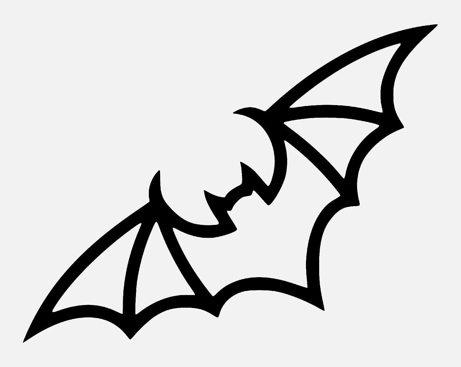 Bat Wing Vector Svg Png: Clean Bold Line Art for Cricut Silhouette - Etsy