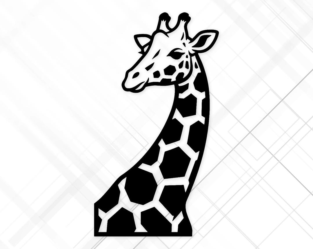 Giraffe Neck Svg: Bold Design for T-shirts - Etsy