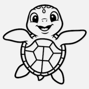 Cute Baby Turtle Svg Png: Cut Ready Digital Design for Cricut ...