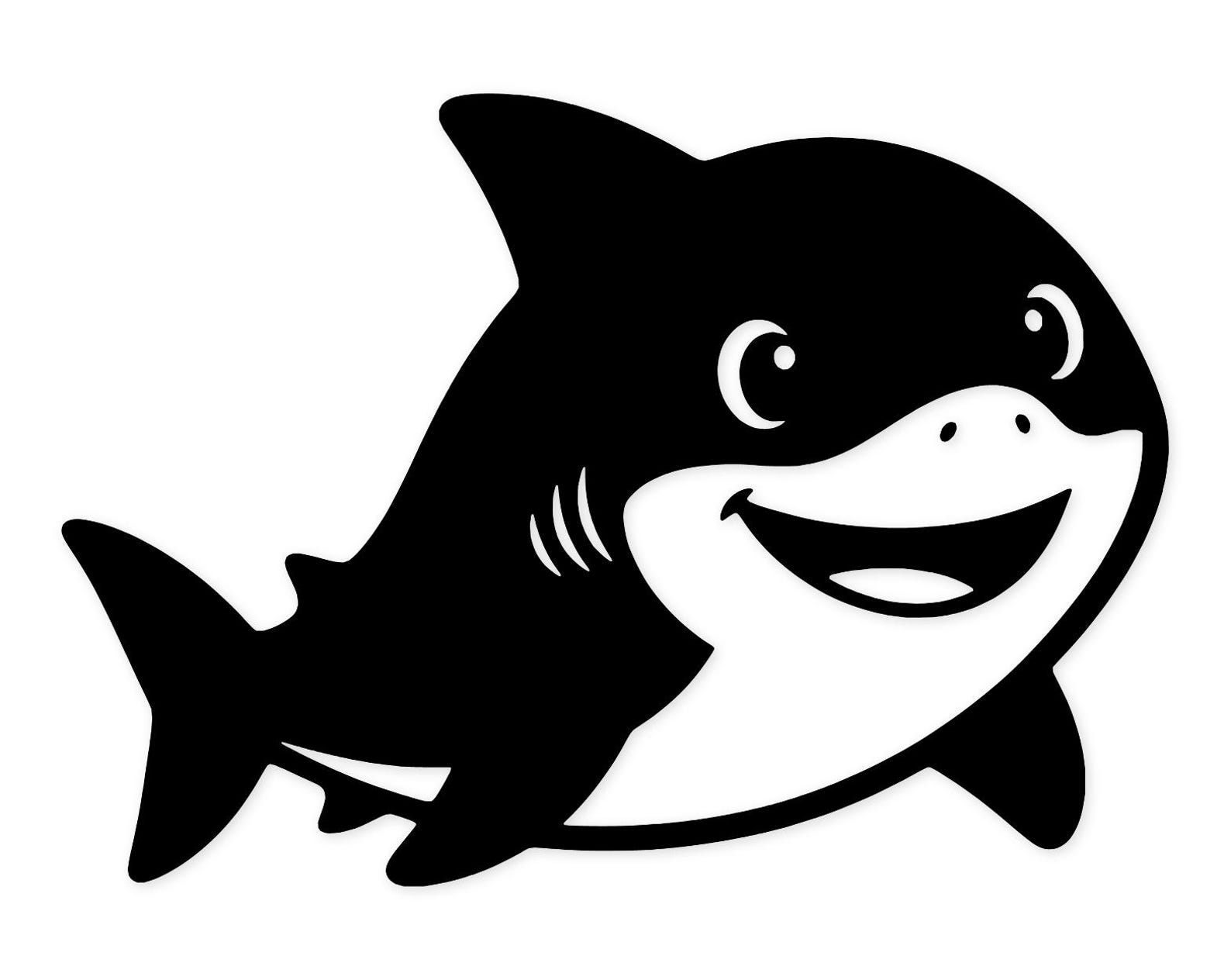 Smiling Baby Shark Svg Png: Cut Ready Digital Design for Cricut ...