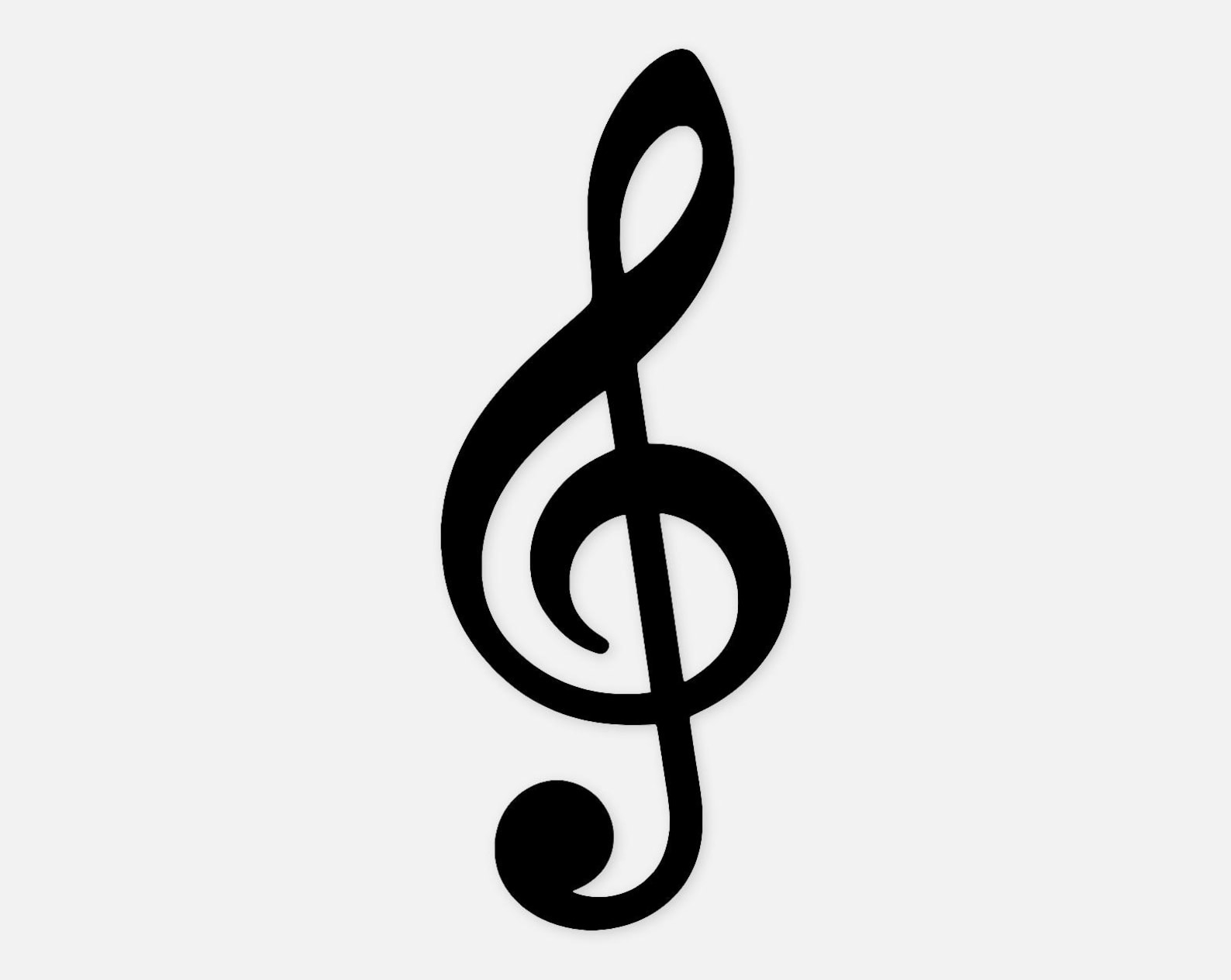Musical Treble Clef Svg Png: Cut Ready Digital Design for Cricut ...