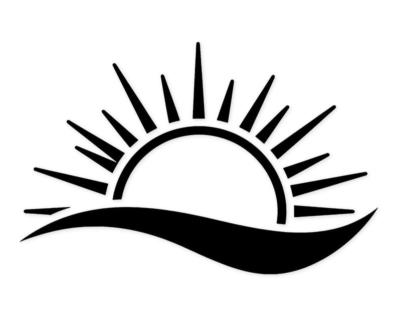 Sunrise Sun Svg Png: Cut Ready Digital Design for Cricut Silhouette - Etsy