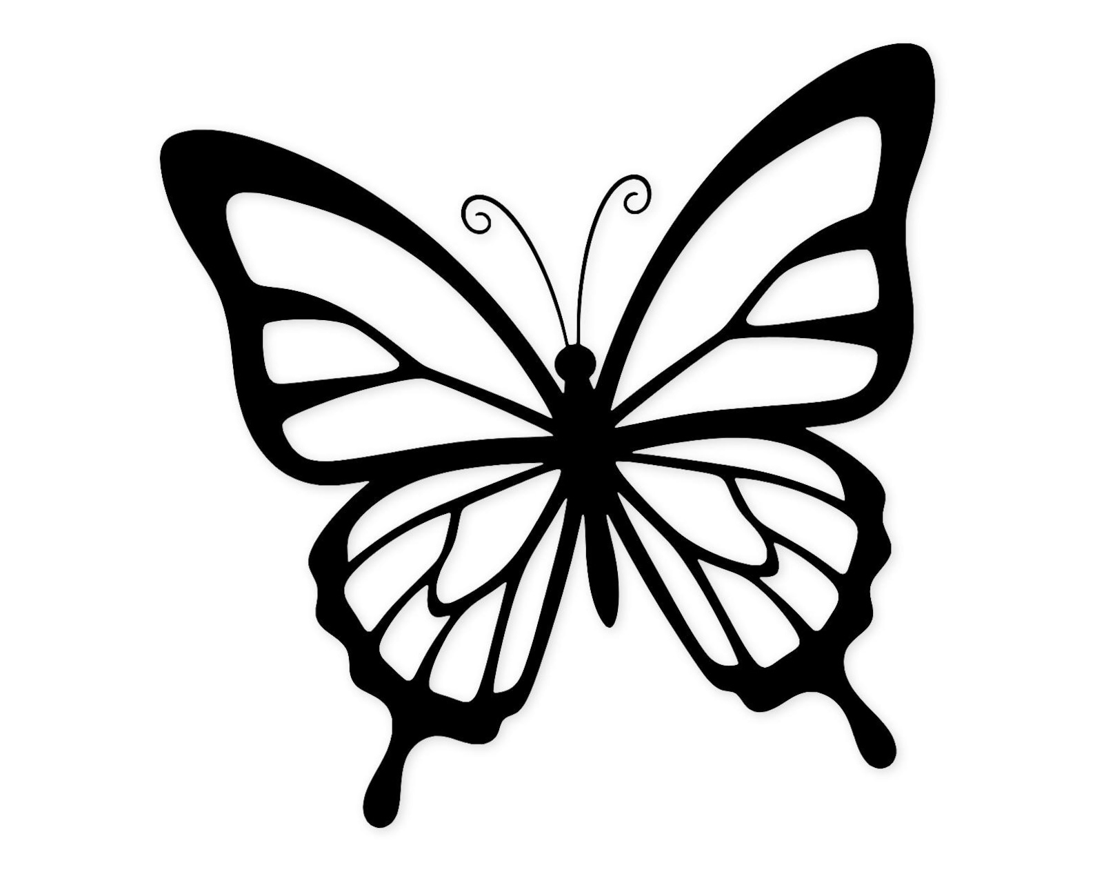 Simple Butterfly Svg Png: Cut Ready Digital Design for Cricut ...
