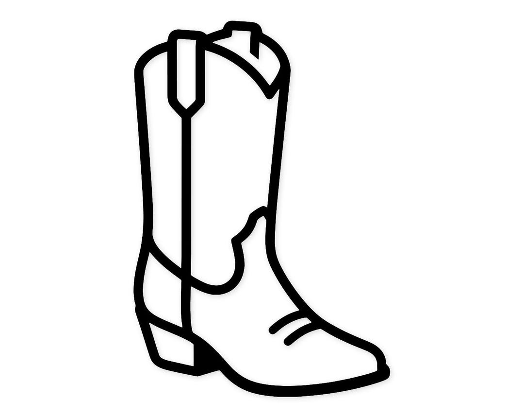 Stylized Cowboy Boot Svg Png: Cut Ready Digital Design for Cricut ...
