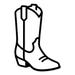 Stylized Cowboy Boot Svg Png: Cut Ready Digital Design for Cricut ...