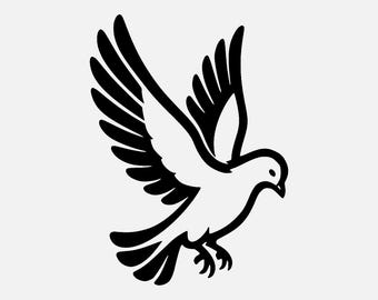 Holy Spirit Svg, Dove Clipart, Christian Png, Holy Spirit Dxf, Dove Eps ...