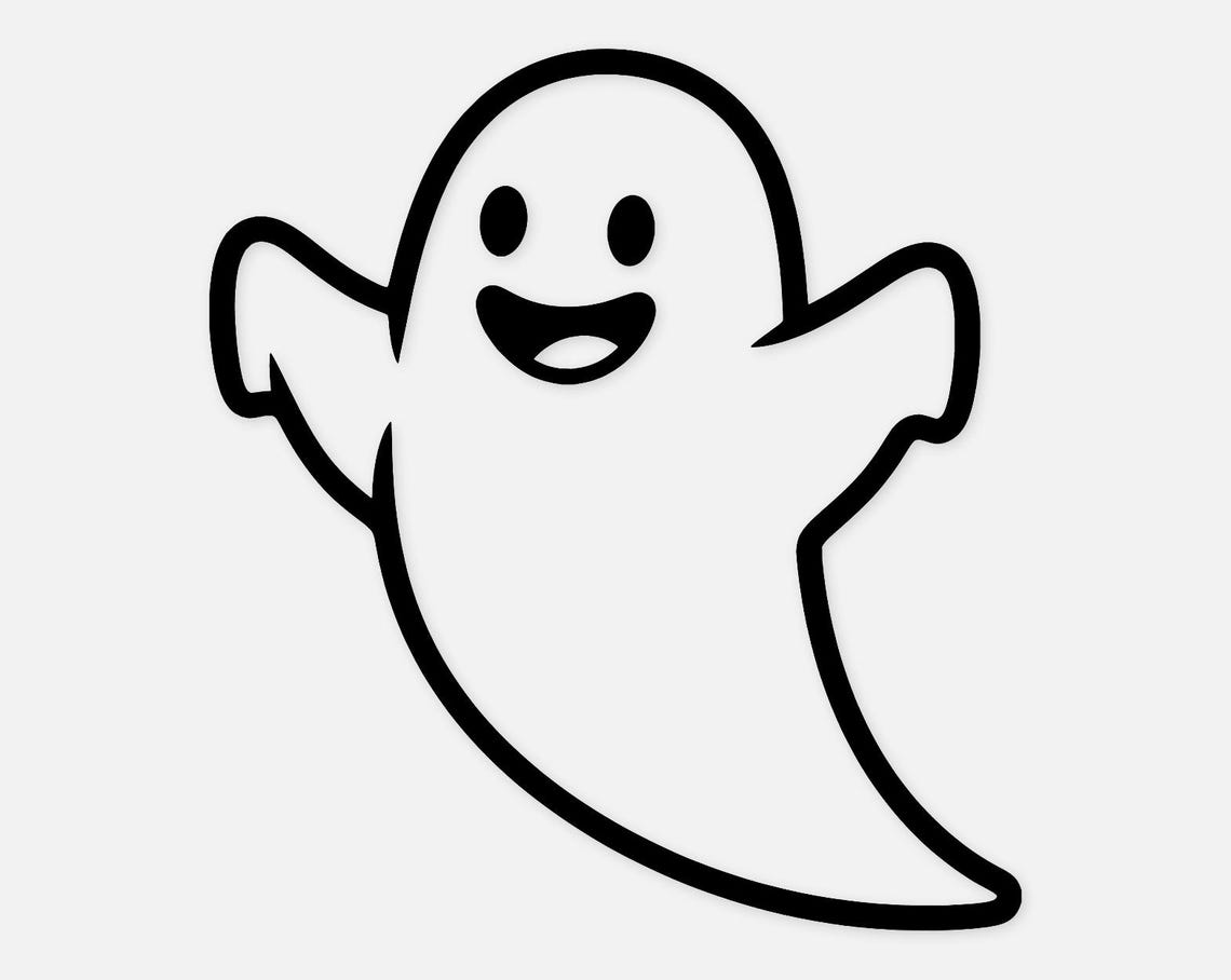 Friendly Ghost Waving Svg Png: Cut Ready Digital Design for Cricut ...