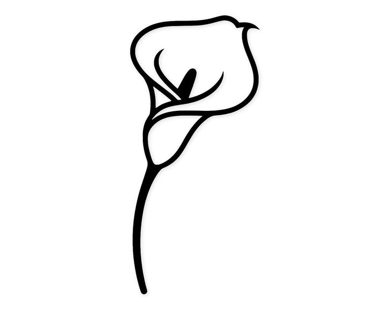 Calla Lily Svg Png: Minimalist Design for Wall Art - Etsy Ireland