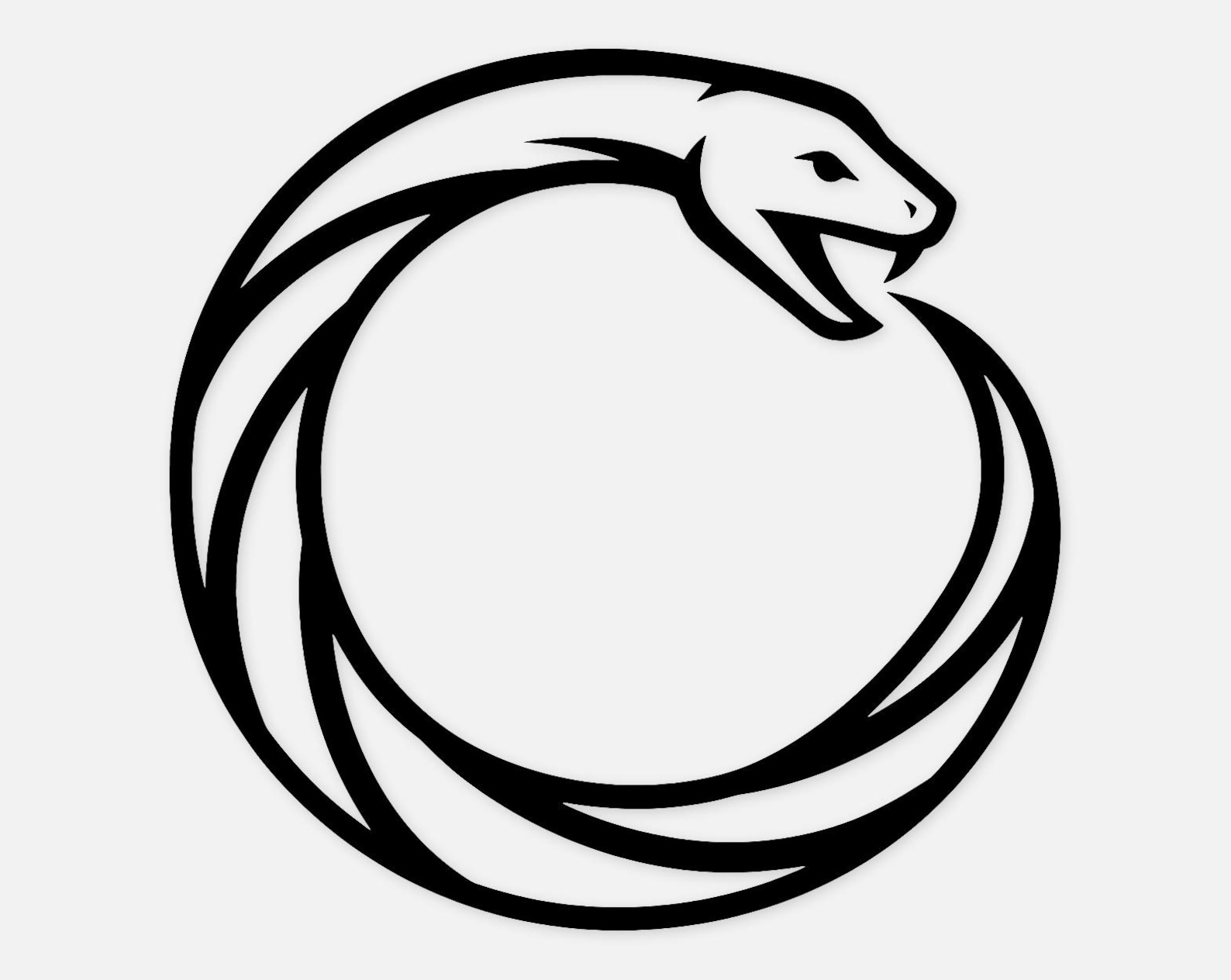 Simple Ouroboros Icon Svg Png: Cut Ready Digital Design for Cricut ...