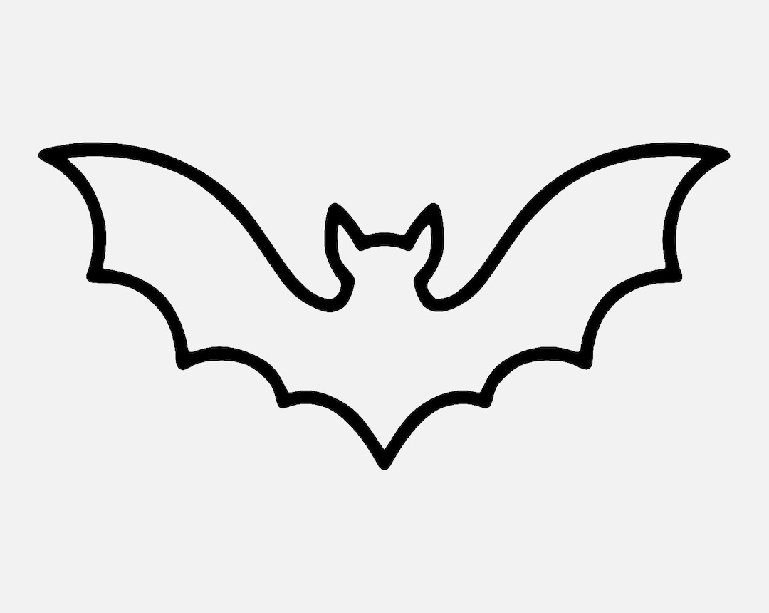 Vleermuis Clipart Svg Png: minimalistisch ontwerp voor Cricut silhouet ...