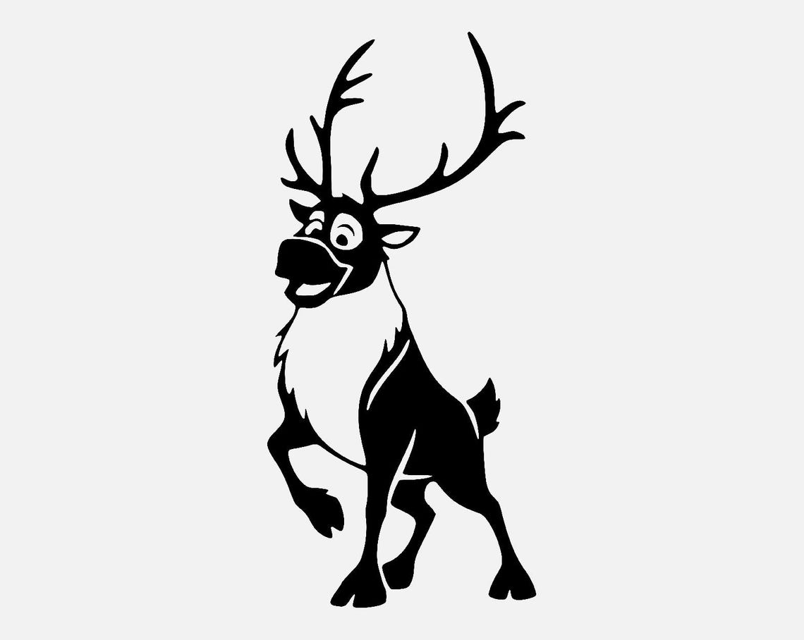 Sven Silhouette Svg Png: Cut Ready Digital Design for Cricut Silhouette ...