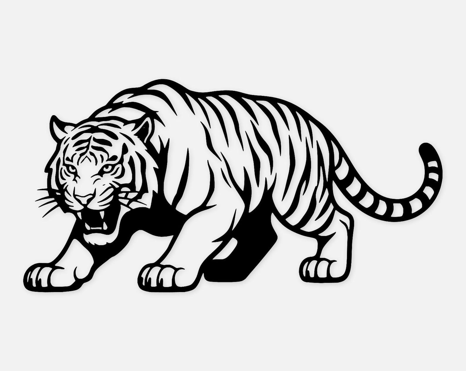 Fierce Tiger Stance Svg Png: Cut Ready Digital Design for Cricut ...