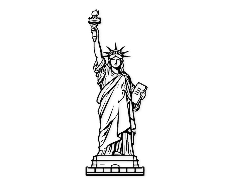 Statue of Liberty Svg Png: Cut Ready Digital Design for Cricut ...