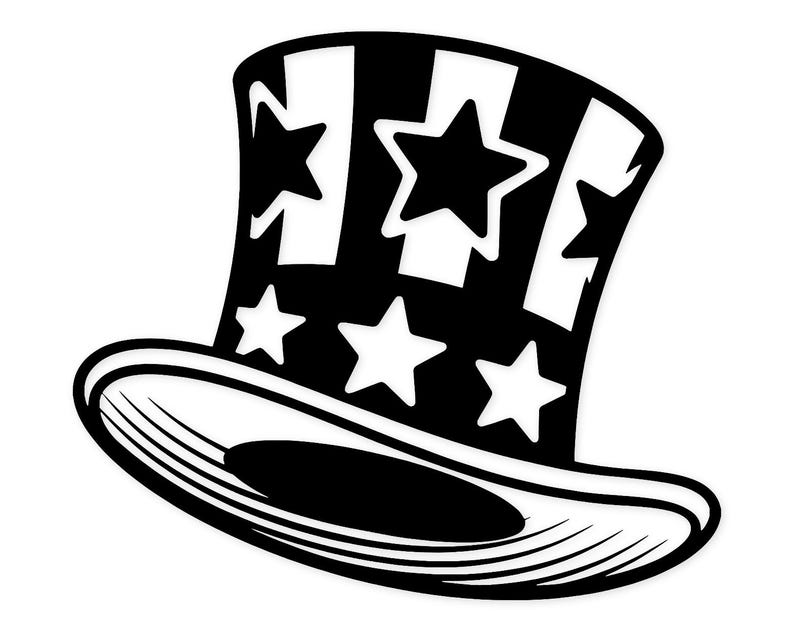 Uncle Sam Hat Svg Png: Clean Line Art for Crafts - Etsy Australia