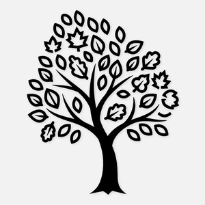 Autumn Tree Svg Png: Clean Vector Cut File for Cricut - Etsy
