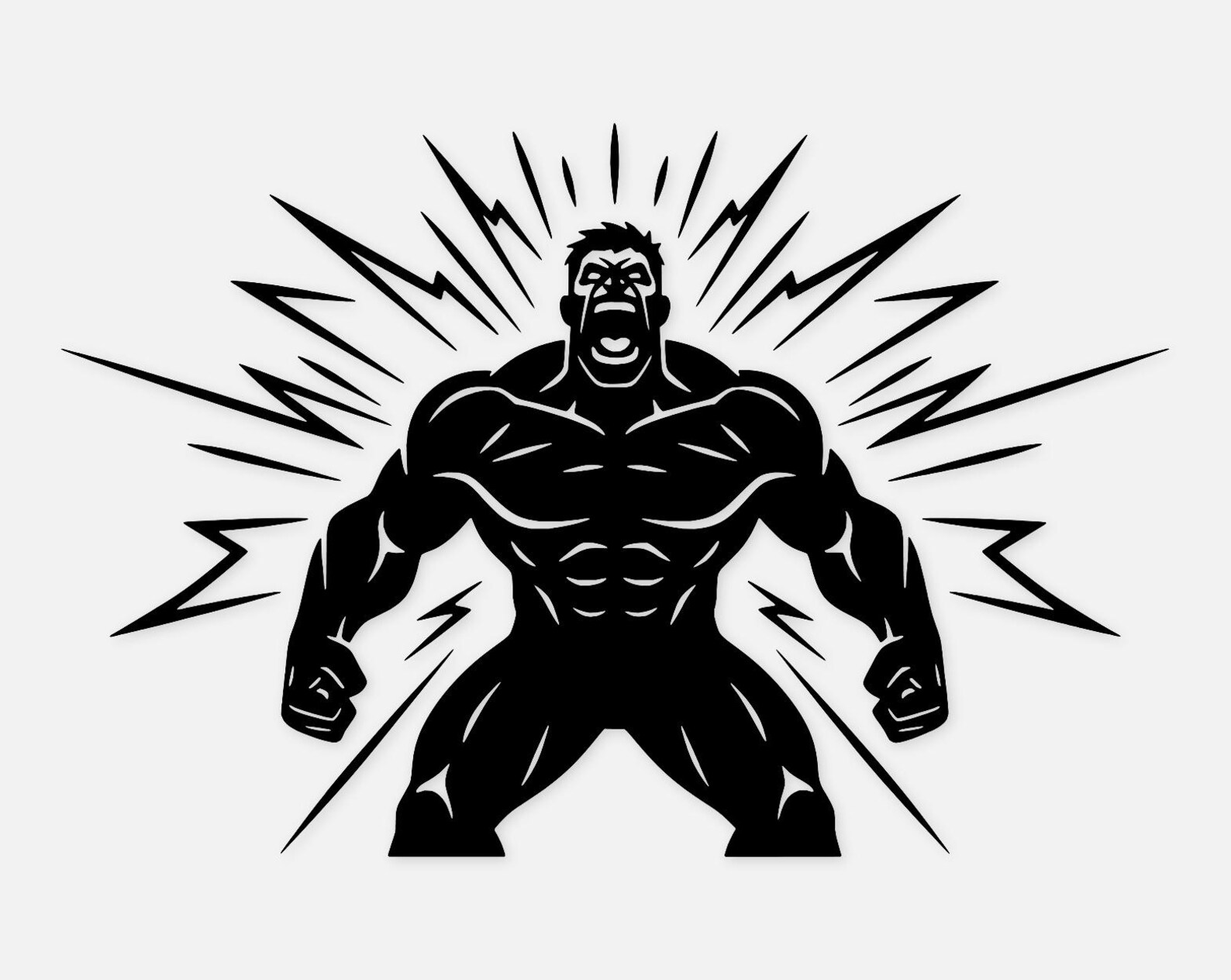 Hulk Roaring Svg Png: Cut Ready Digital Design for Cricut Silhouette - Etsy