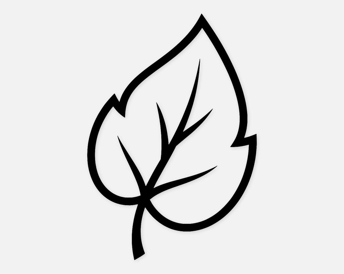Boho Leaf Svg Png: Clean Minimalist Cut File for T-shirts - Etsy