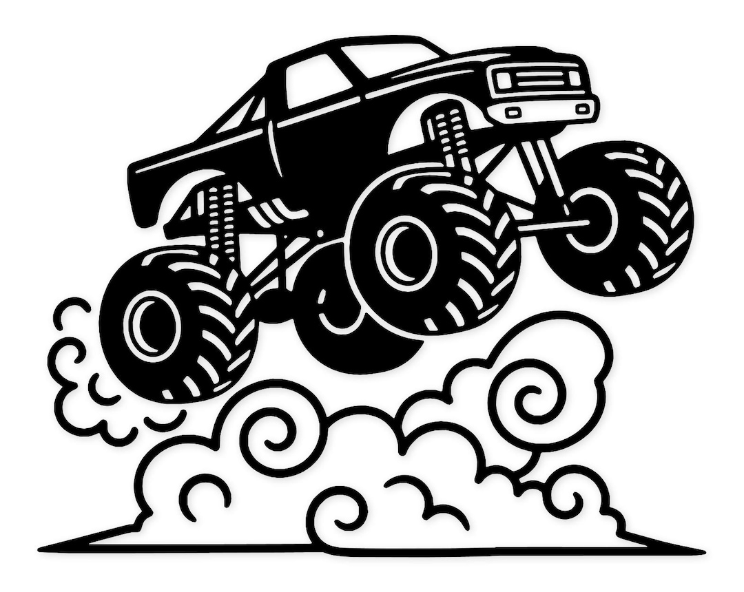 Monster Truck Jumper Svg Png: Cut Ready Digital Design for Cricut ...