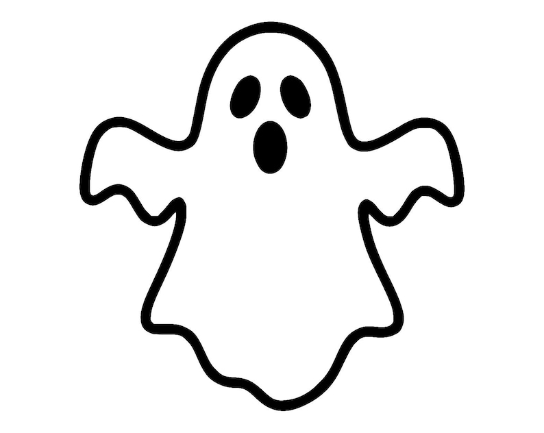 Ghost Vector Svg Png: Minimalist Cut Design for Cricut - Etsy