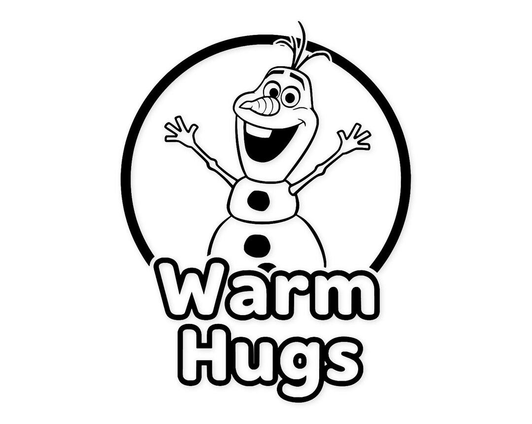 Olaf Warm Hugs Svg Png: Cute Cut File for T-shirts - Etsy