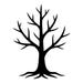 Minimalist Bare Tree Svg Png: Clean Cut File for Cricut - Etsy
