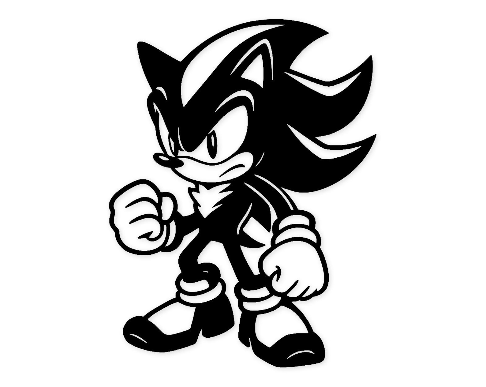 Shadow the Hedgehog Svg Png: Cut Ready Digital Design for Cricut ...