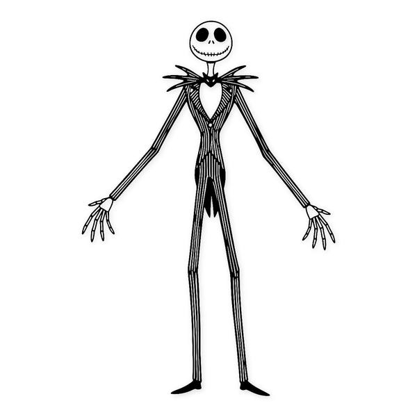 Jack Skellington Outline - Etsy