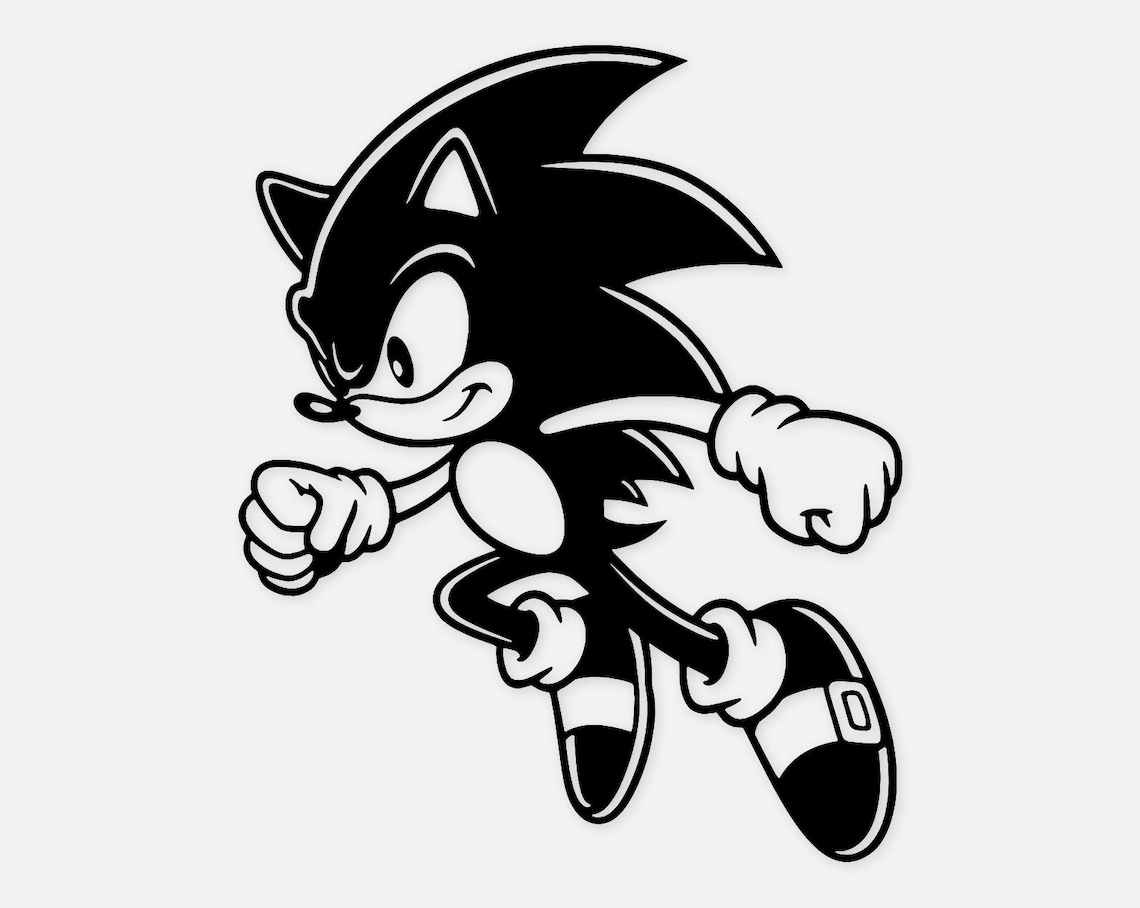 Sonic Icon Svg Png: Cut Ready Digital Design for Cricut Silhouette - Etsy
