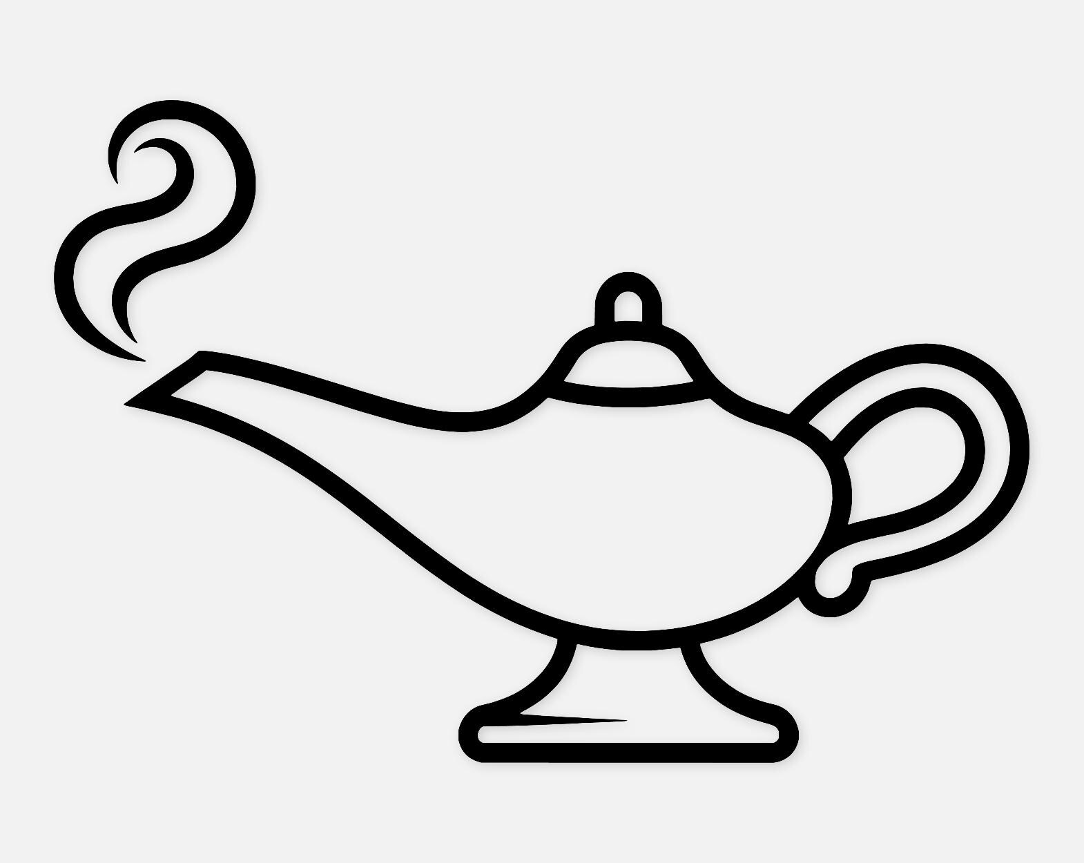 Magic Lamp Svg Png: Cut Ready Digital Design for Cricut Silhouette - Etsy