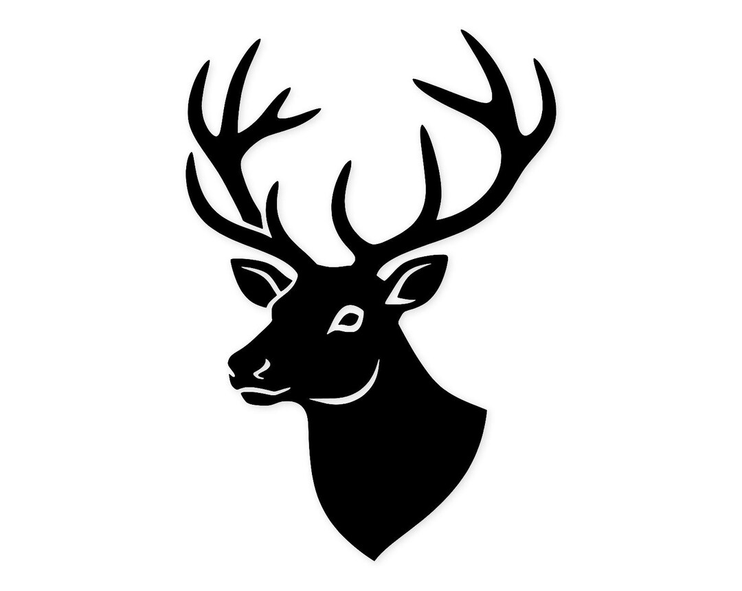 Reindeer Head Svg Png: Bold Minimalist Design for Holiday Crafts - Etsy