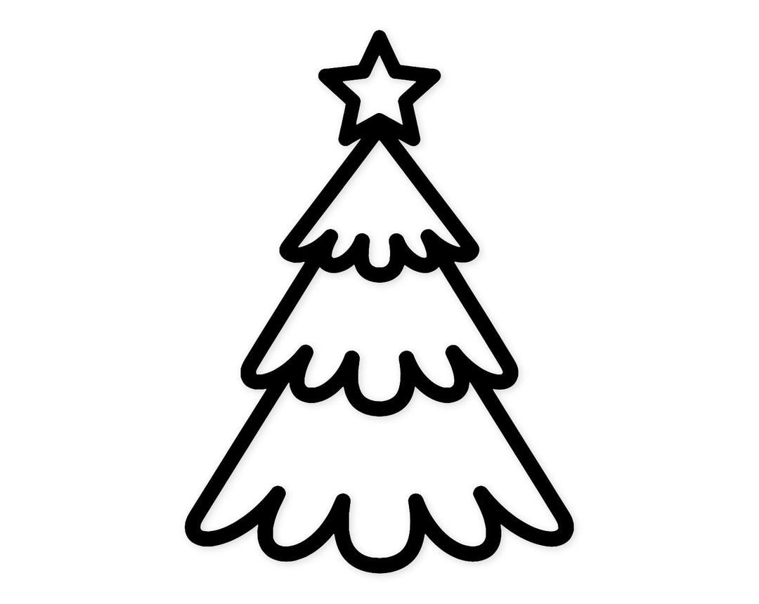 Christmas Tree Svg Png: Clean Cut File for Holiday Decor - Etsy