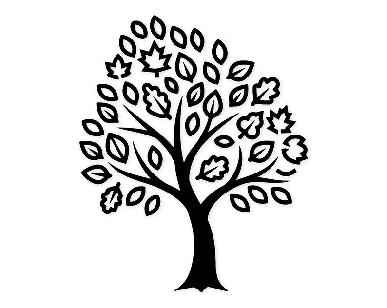 Autumn Tree Svg Png: Clean Vector Cut File for Cricut - Etsy