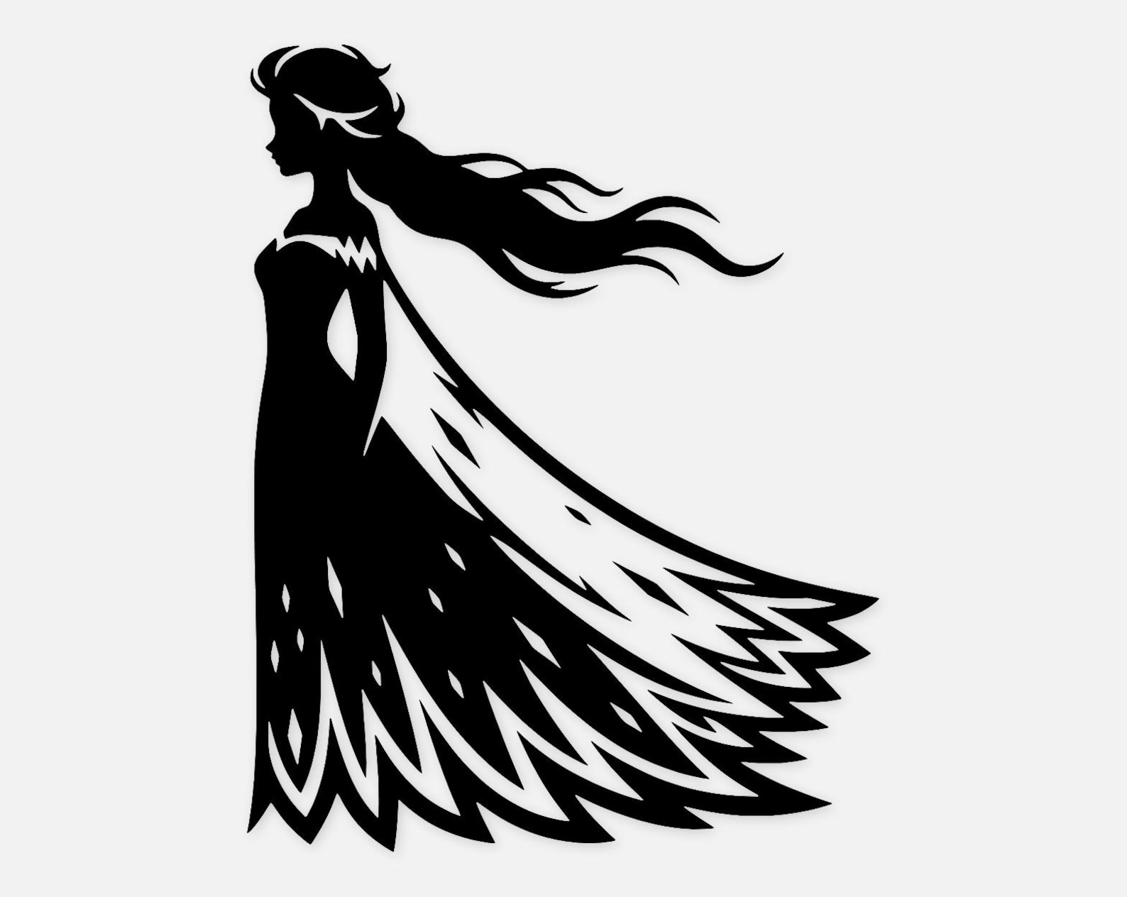 Frozen Elsa Icon Svg Png: Bold Line Art for T-shirts - Etsy