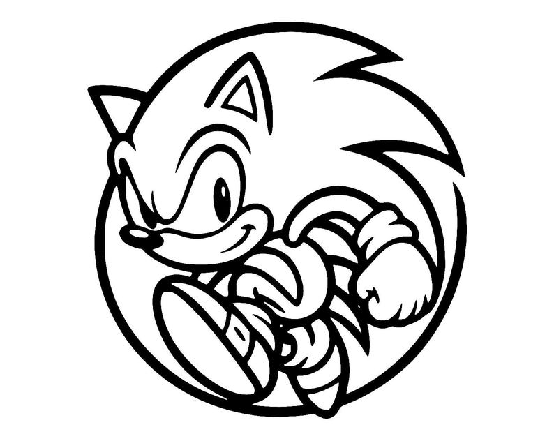 Spinning Sonic Svg Png: Cut Ready Digital Design for Cricut Silhouette ...