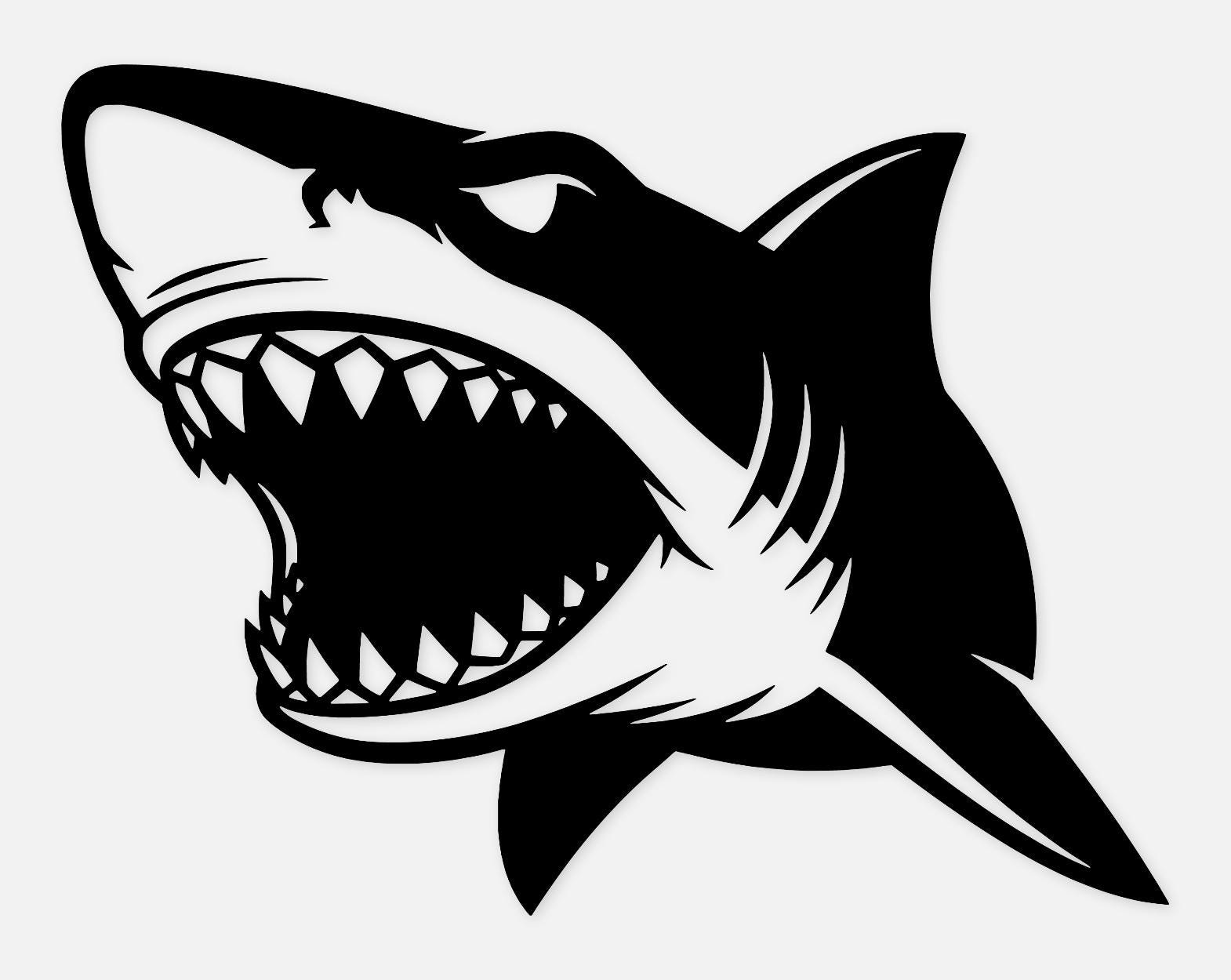 Jaws Chomping Svg Png: Bold Shark Icon for T-shirts - Etsy