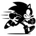 Sonic Running Silhouette Svg Png: Bold Black Line Art for Cricut - Etsy