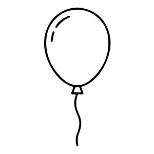Single Balloon Svg Png: Minimalist Design for Cricut - Etsy