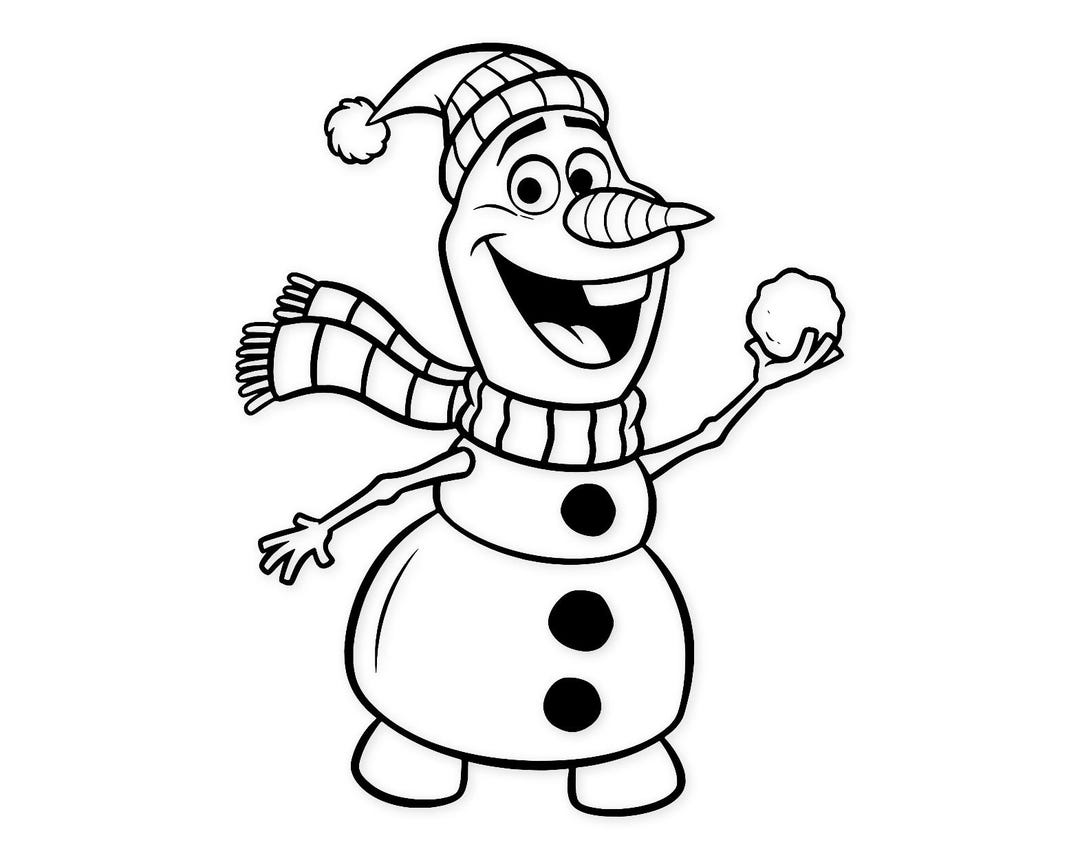 Olaf in Winter Gear Svg Png: Cut Ready Digital Design for Cricut ...