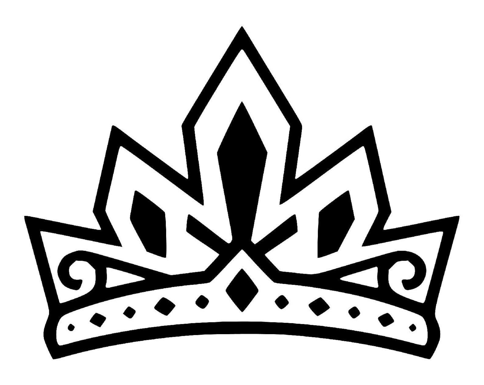 Crown Svg Png: Clean Line Art for Cricut & Silhouette - Etsy